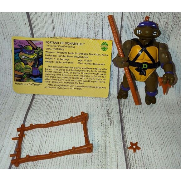 Playmates | Toys | Tmnt 988 Playmates Donatello Figure Wweaponsdagger ...